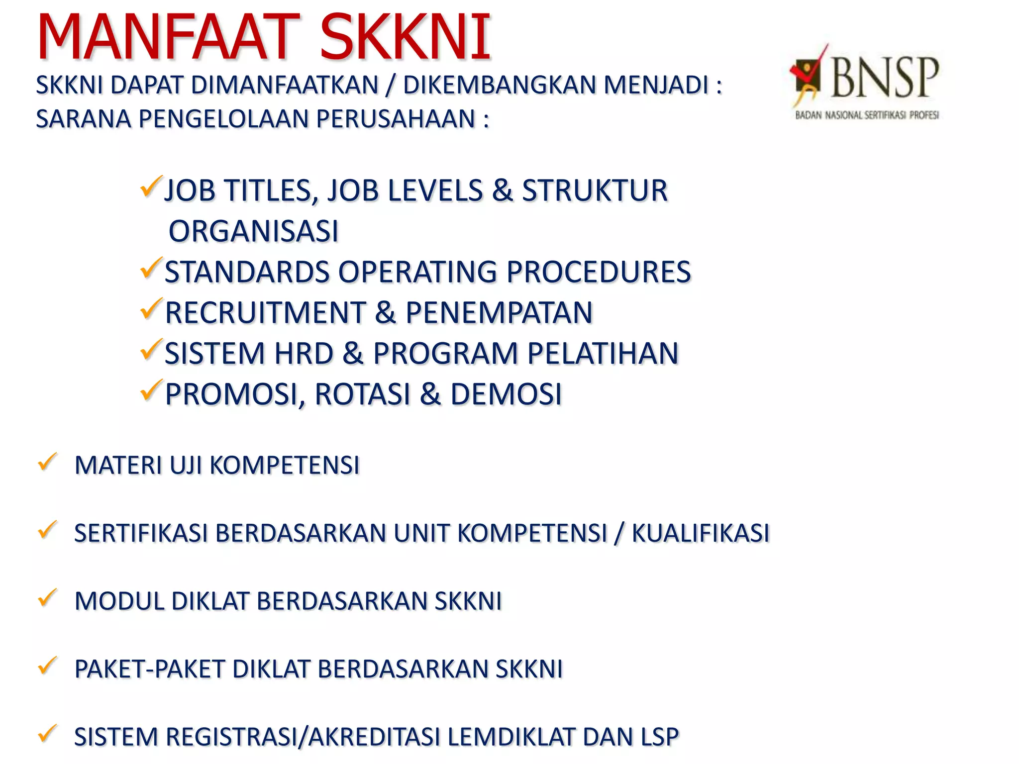 Pembahasan SKKNI | PPT