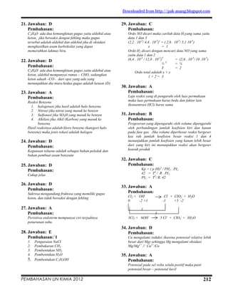 Pembahasan soal un kimia sma 2012 paket a52 | PDF