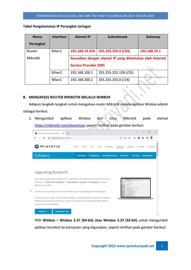 Pembahasan Solusi Soal Uji Kompetensi Keahlian (UKK) SMK TKJ Paket 4 Kurikulum 2013 Tahun 2023.pdf