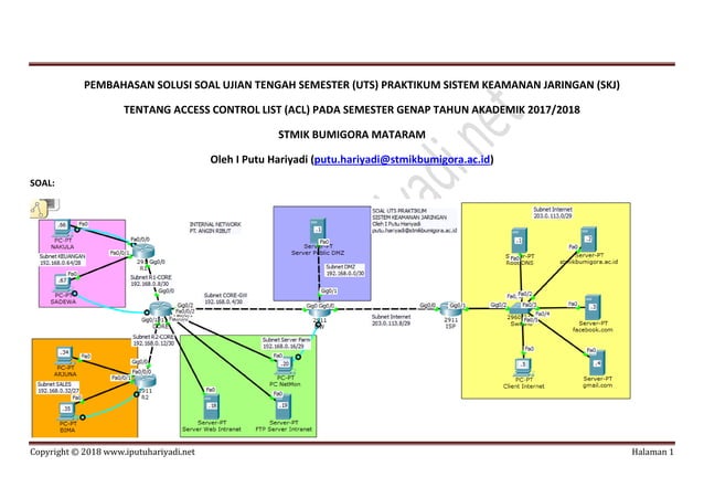 Pembahasan Solusi Soal UTS Praktikum Sistem Keamanan Jaringan | PPT