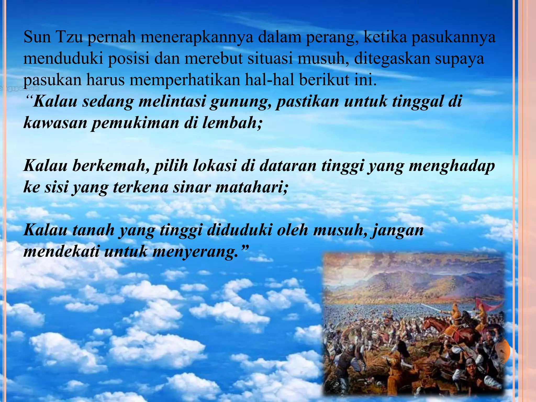 Pembahasan strategi sun tzu dengan penerapan ke dalam organisasi | PPT