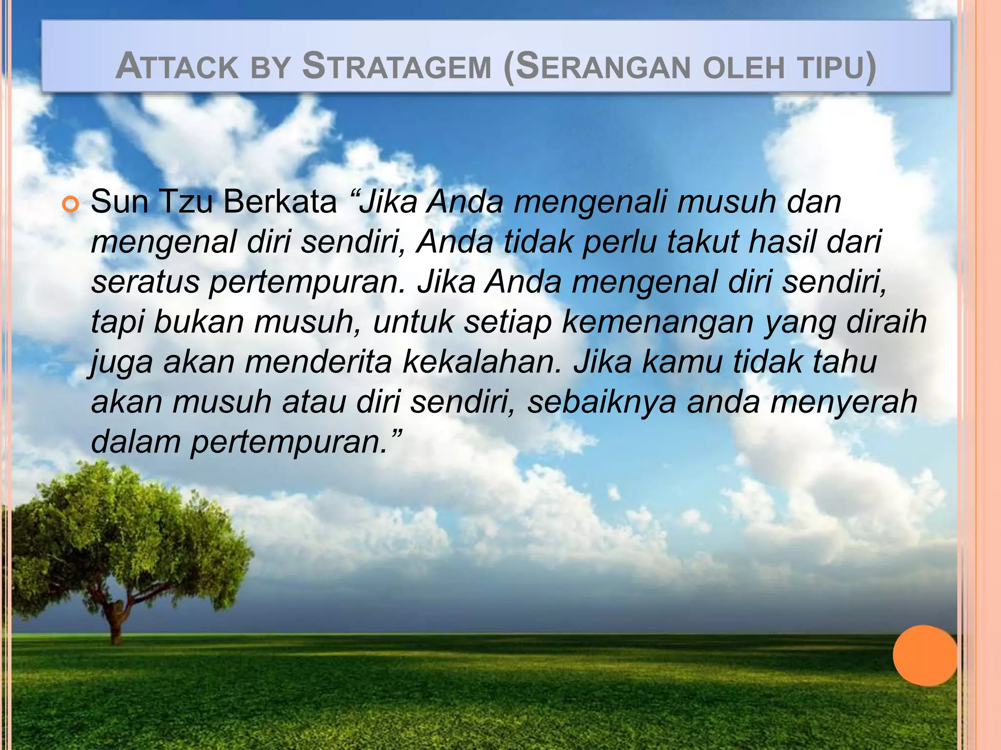 Pembahasan strategi sun tzu dengan penerapan ke dalam organisasi | PPT