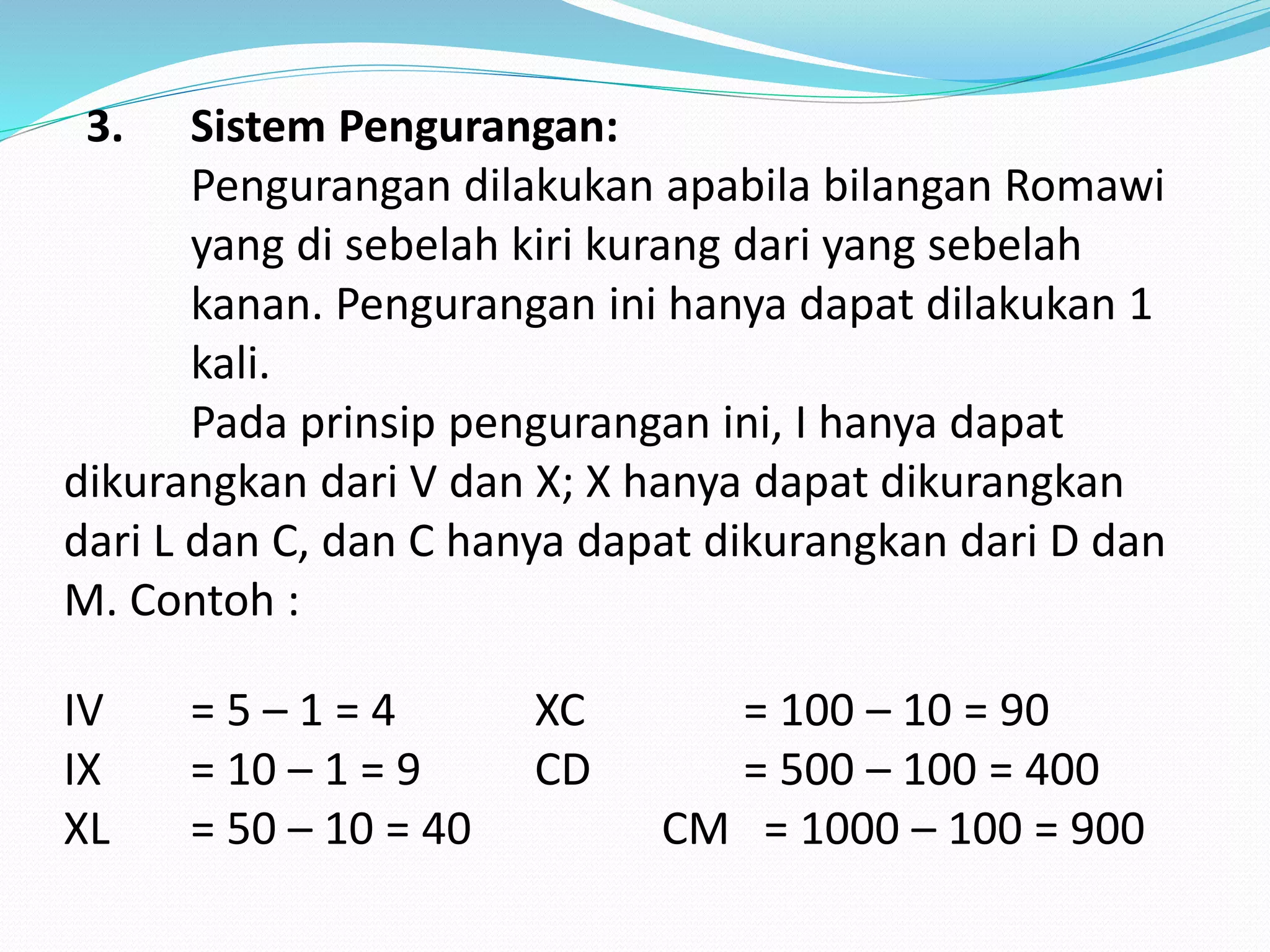 Sistem Numerasi Arab-Hindu dan Romawi | PPTX