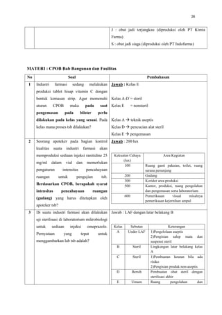 Pembahasan Ukai Farmasi Industri Berdasarkan Aspek Cpob Pdf