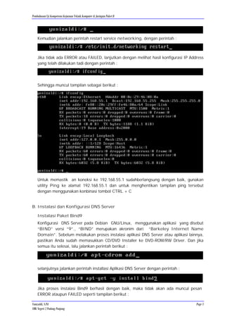 Pembahasan UKK TKJ Paket 2 ( Debian 5 ) | PDF