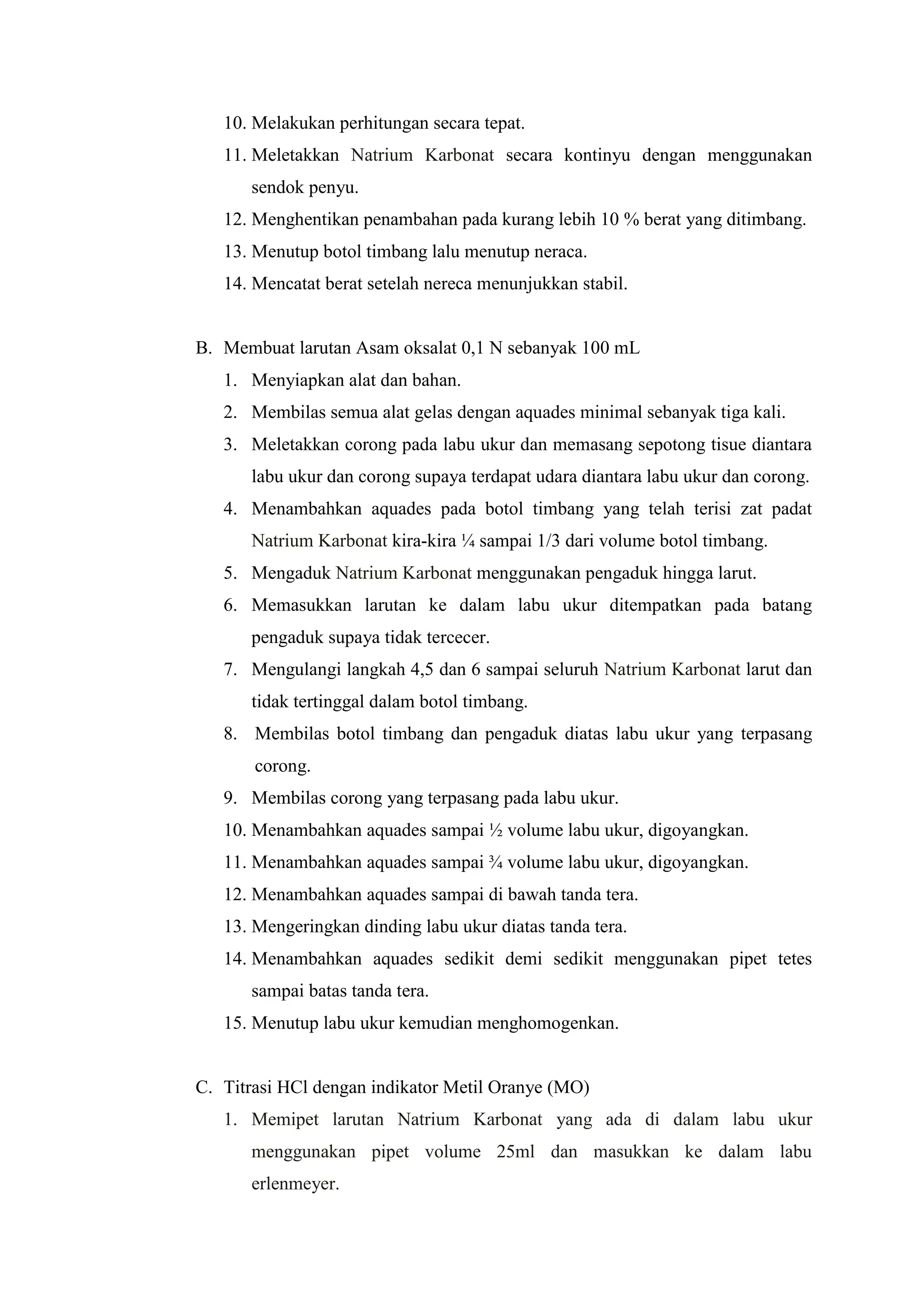 Laporan Praktikum Pembakuan HCl | DOCX