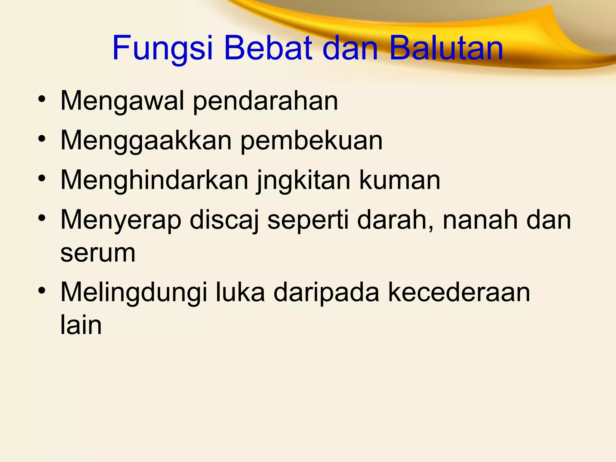 Pembalut dan Balutan (PBSM) | PPT