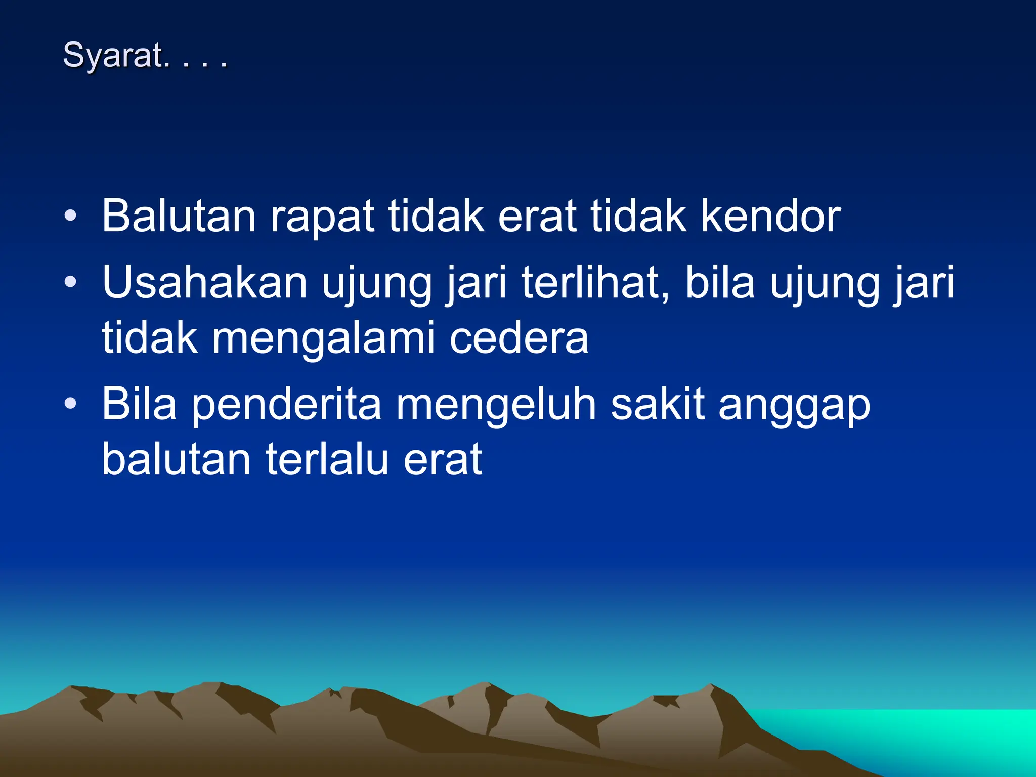 PEMBALUTAN & PEMBIDAIAN, pertolongan pertama | PPT