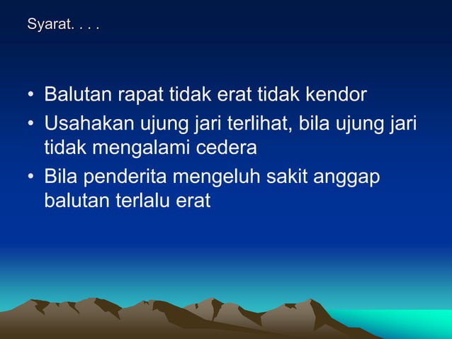 PEMBALUTAN & PEMBIDAIAN, pertolongan pertama | PPT