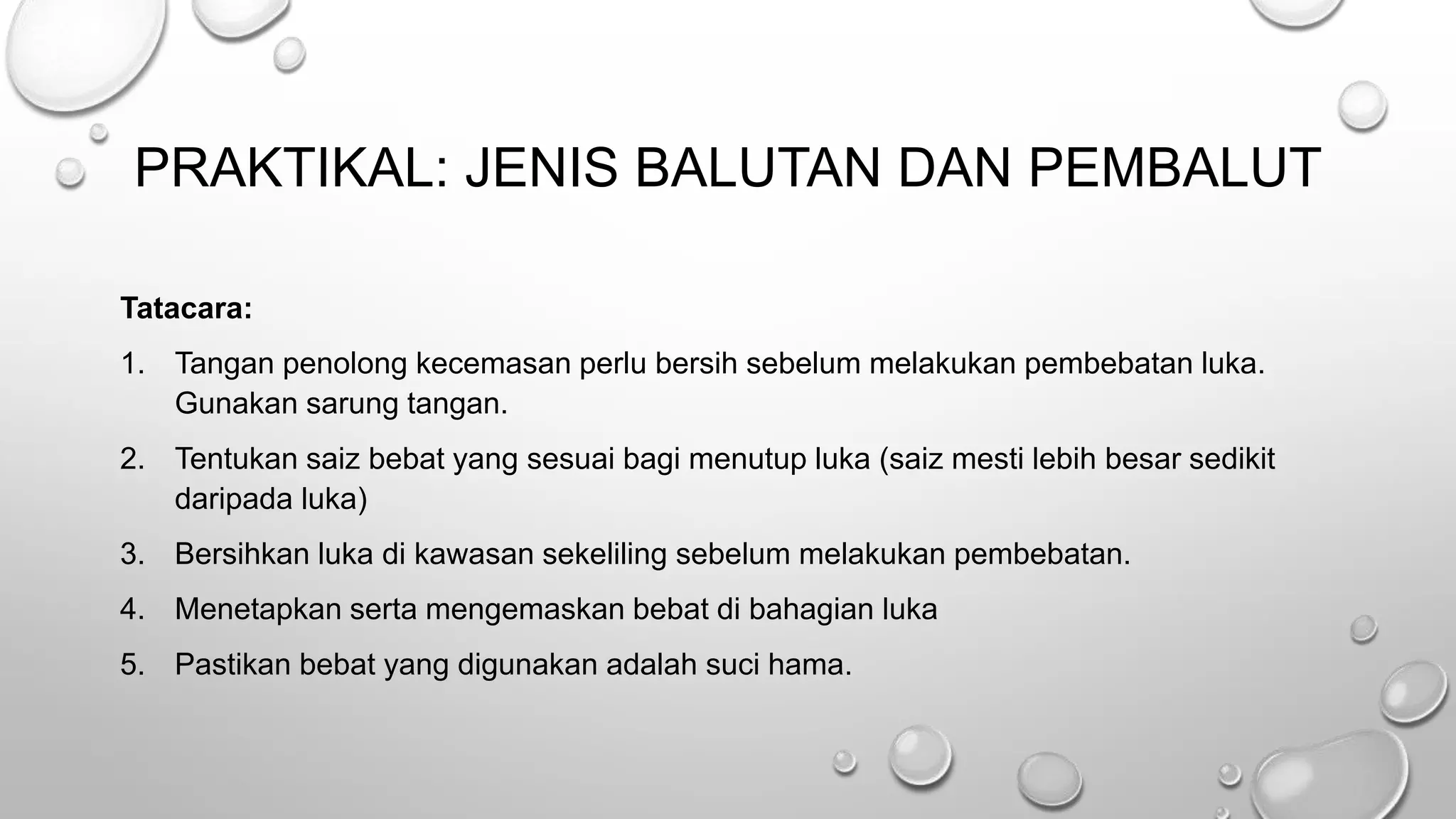 Pembalut & balutan 14112021 | PPTX