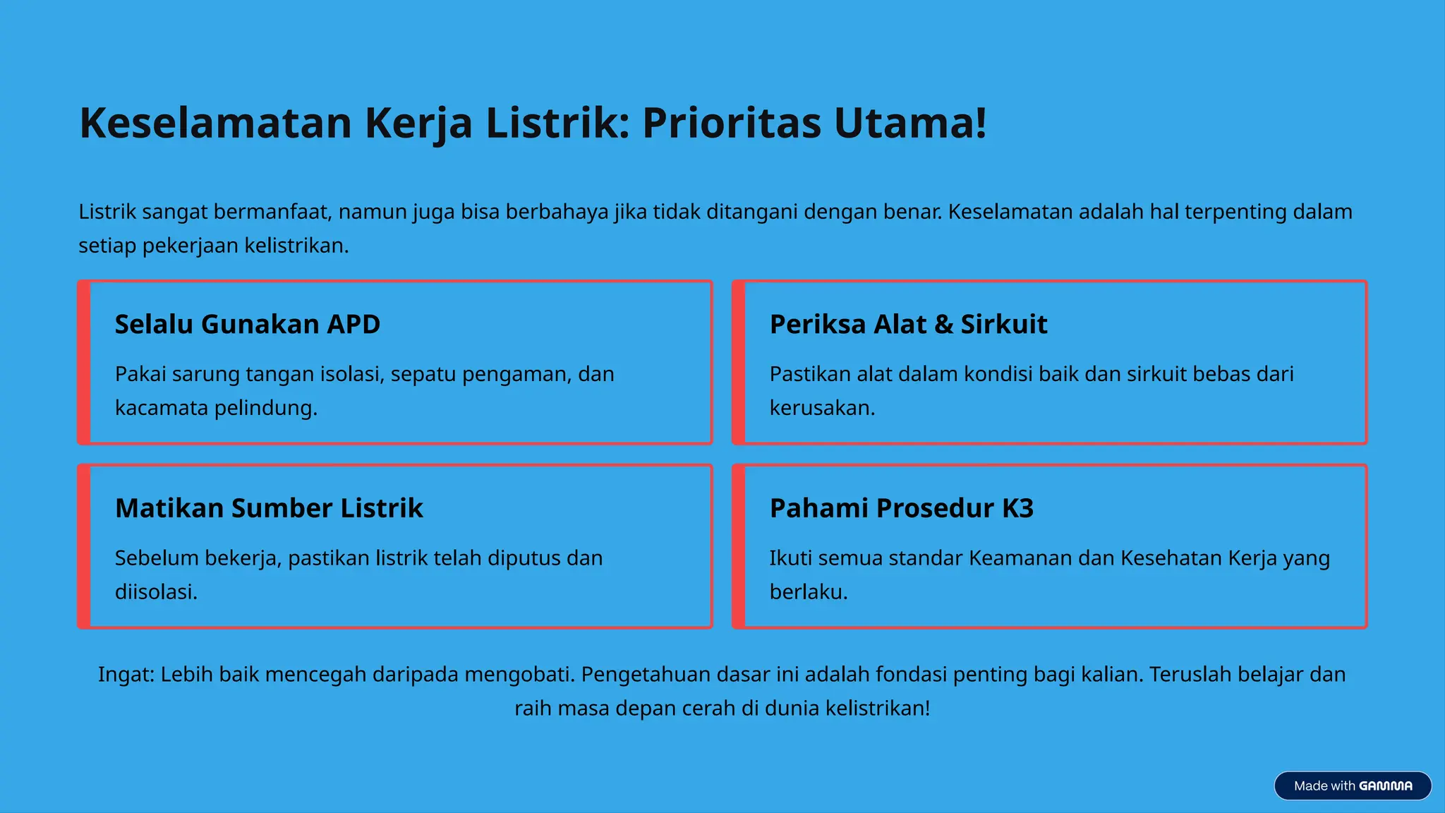 Pengenalan Pembangkit Tenaga Listrik dan Dasar-dasar Kelistrikan | PPTX