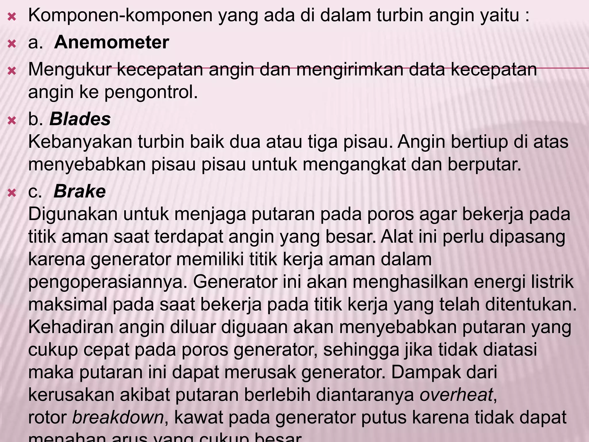 Pembangkit listrik energi angin | PPTX