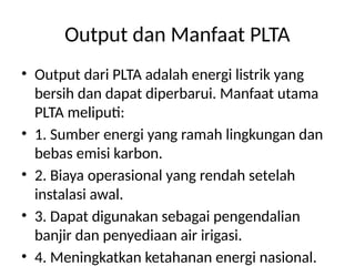 Pembangkit Listrik Tenaga Air cara kerja | PPTX