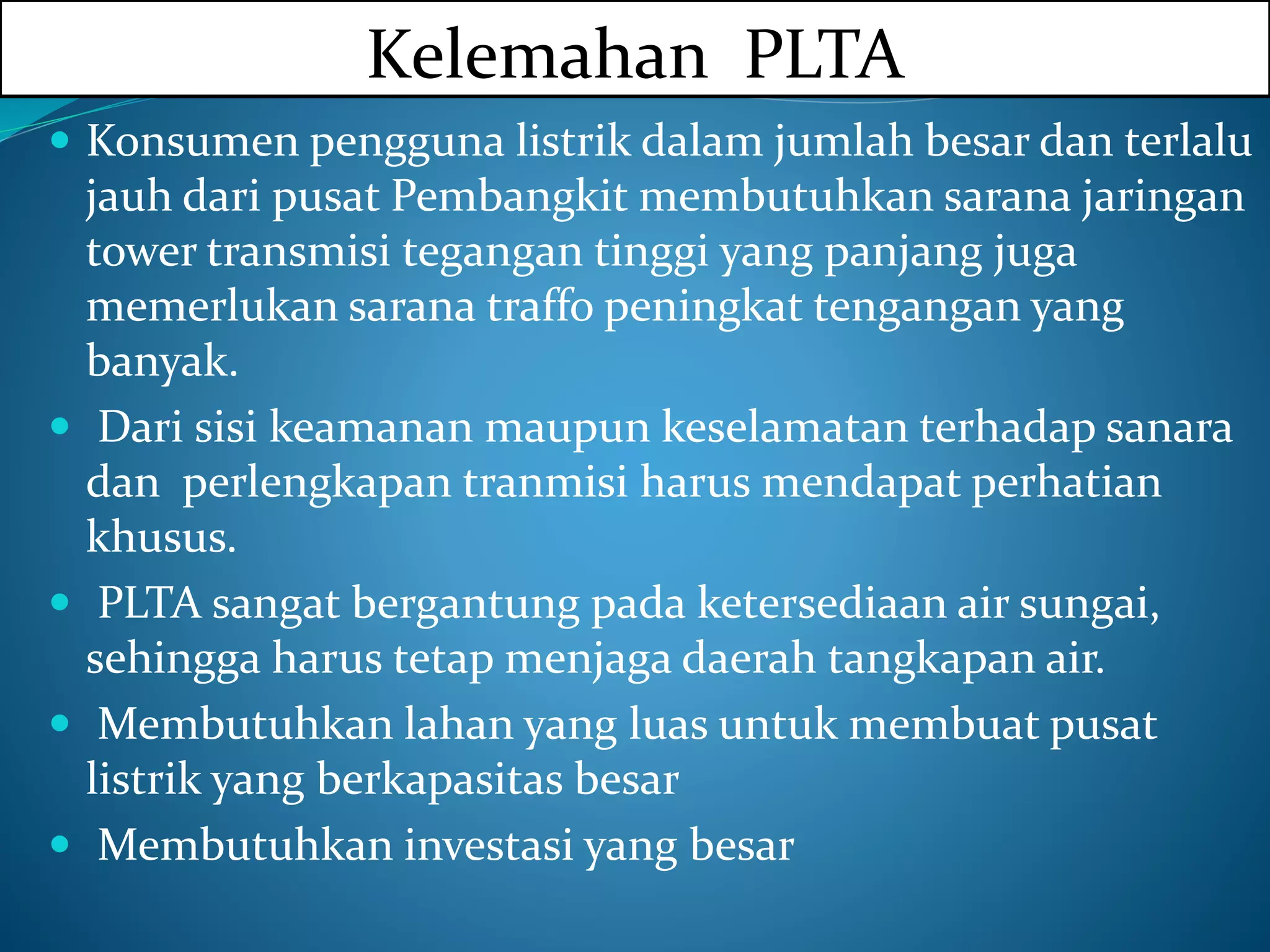 Pembangkit Listrik Tenaga Air (PLTA) | PPTX