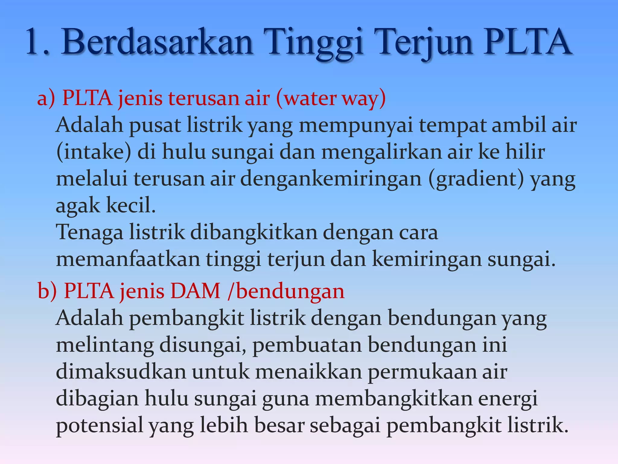 Pembangkit Listrik Tenaga Air (PLTA) | PPTX