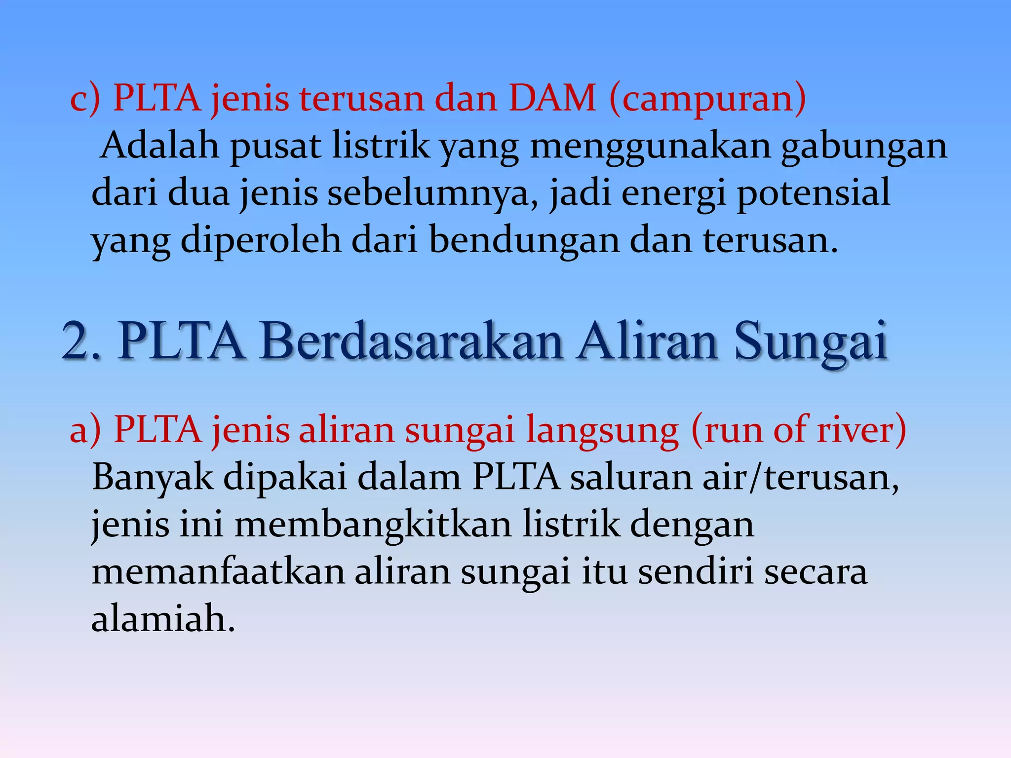 Pembangkit Listrik Tenaga Air (PLTA) | PPTX