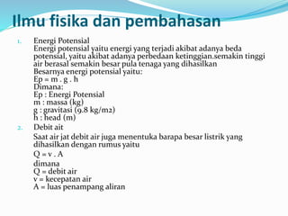 Pembangkit listrik tenaga air (plta) | PPTX