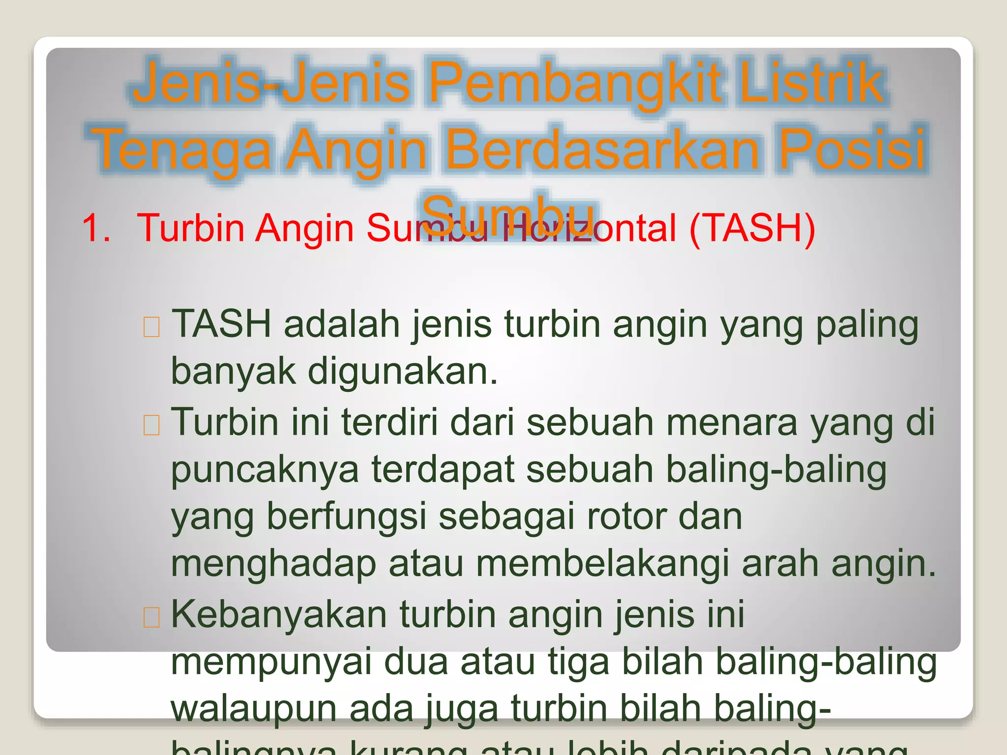 Pembangkit Listrik Tenaga Angin | PPTX