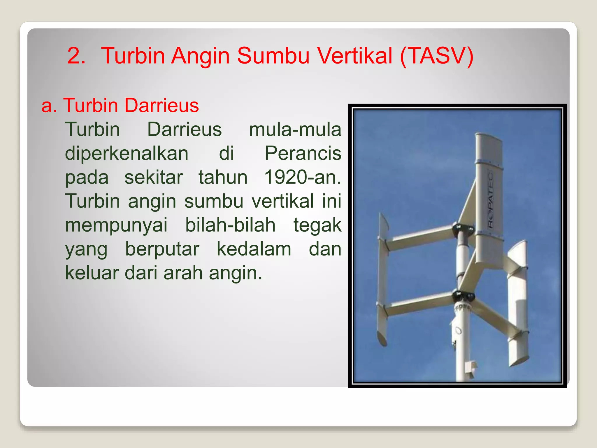 Pembangkit Listrik Tenaga Angin | PPTX