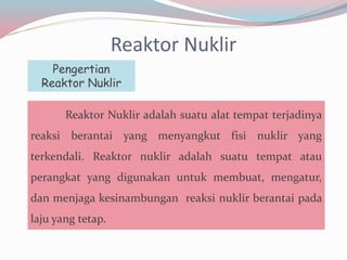 Pembangkit Listrik Tenaga Nuklir (PLTN) | PPTX