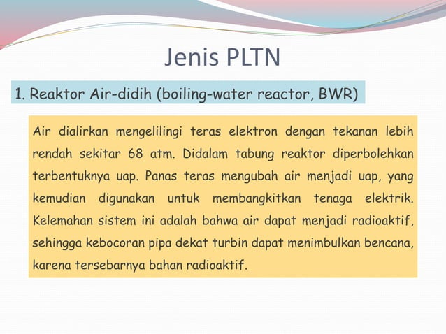 Pembangkit Listrik Tenaga Nuklir (PLTN) | PPTX