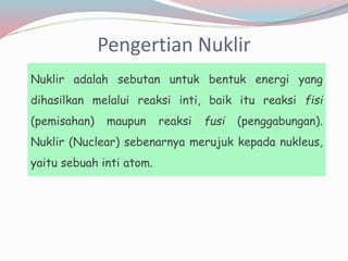 Pembangkit Listrik Tenaga Nuklir (PLTN) | PPTX