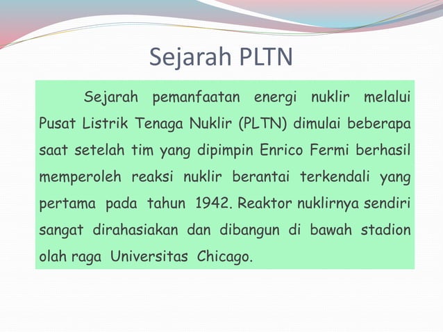 Pembangkit Listrik Tenaga Nuklir (PLTN) | PPTX