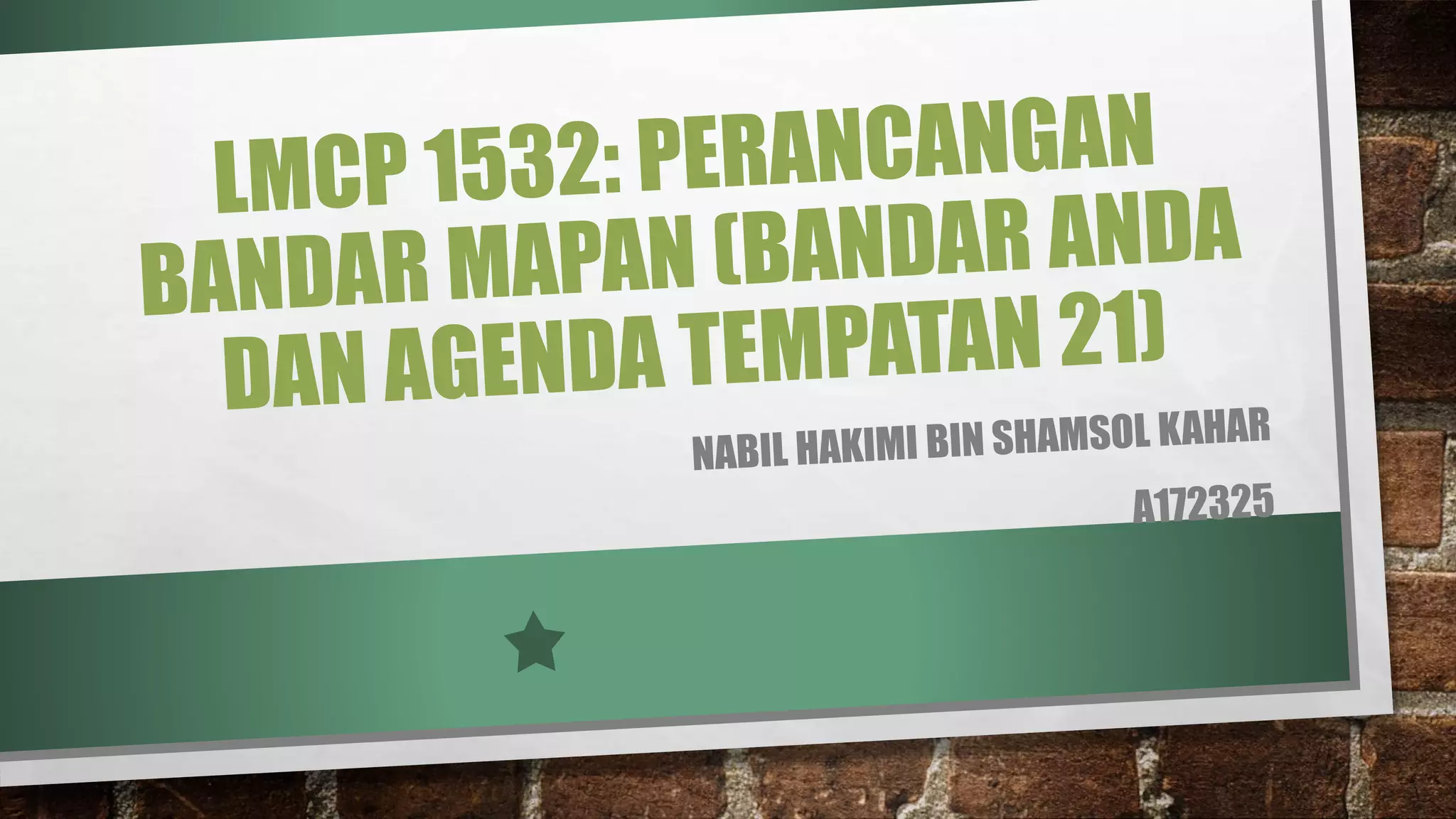 Pembangunan bandar mapan task 4 | PPT
