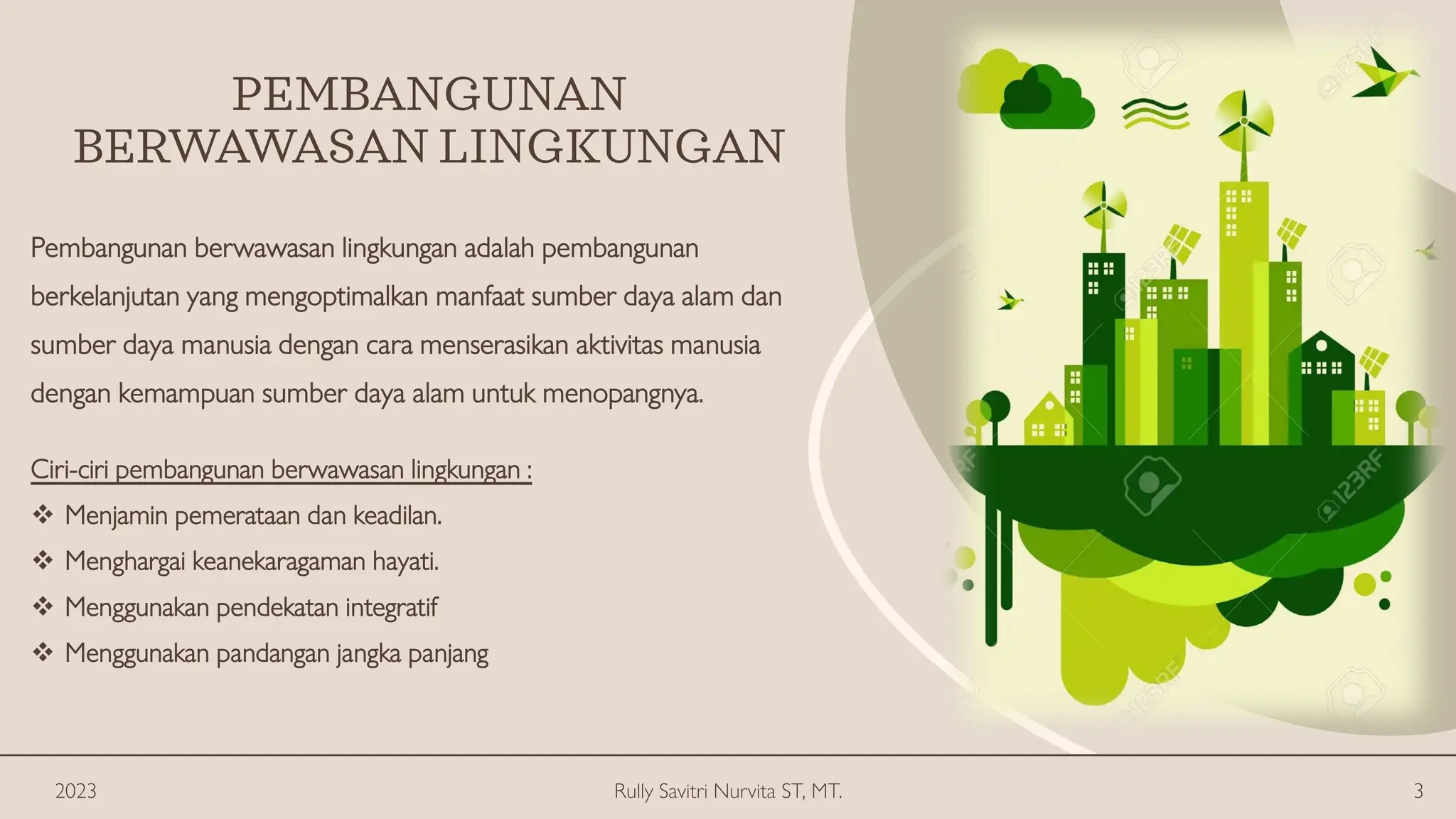Pembangunan Berwawasan Lingkungan dan Berkelanjutan | PDF