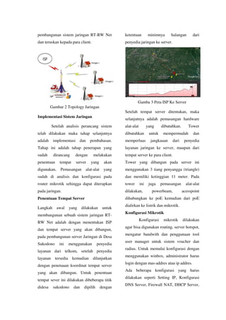 PEMBANGUNAN JARINGAN RT-RW NET BERBASIS MIKROTIK DI DESA SUKODONO KECAMATAN DAMPIT KABUPATEN ...