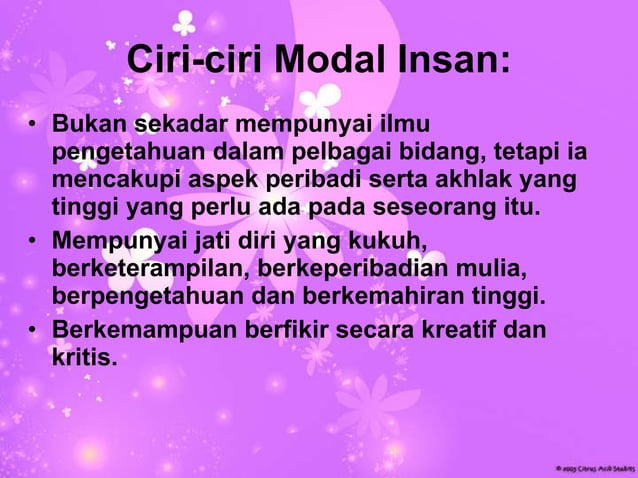 Pembangunan modal insan.. | PPT