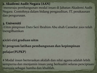 Pembangunan modal insan | PPTX