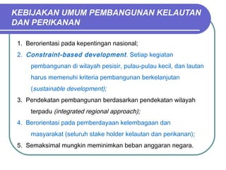 Pembangunan perikanan berkelanjutan | PPT