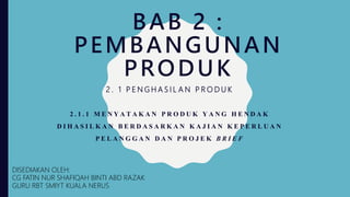 Pembangunan produk part i | PPT