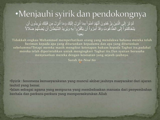 Pembangunan spiritual pemangkin pembangunan ummah berdasarkan ayat 5 | PPTX
