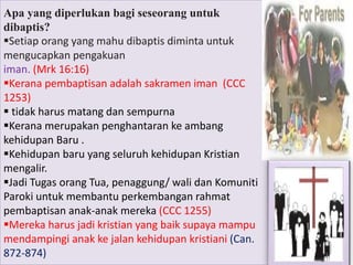 Pembaptisan bayi | PPTX