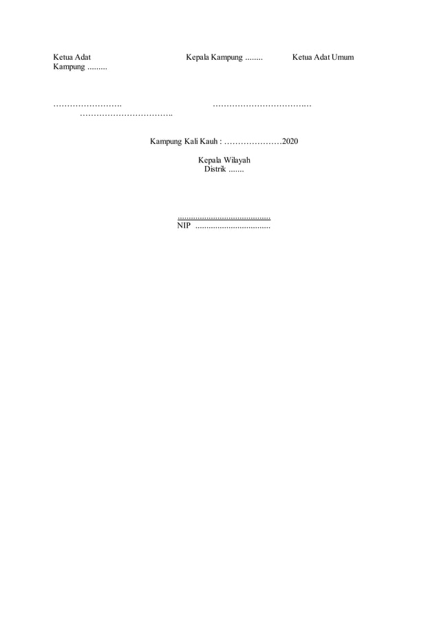 Contoh Format Dokumen Ganti Rugi Hak Tanah Ulayat Adat Lengkap (Beli ...