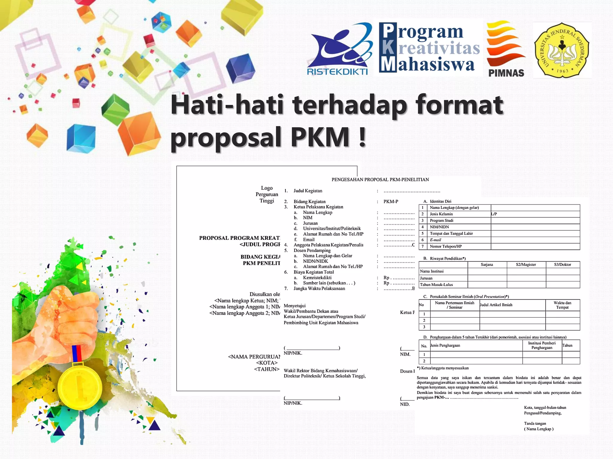 Pelatihan Penulisan PKM lolos PIMNAS | PDF