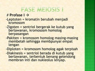 PRESENTASI BIOLOGI BAB Pembelahan sel SMA KELAS 12 KURIKULUM 2013 | PPTX