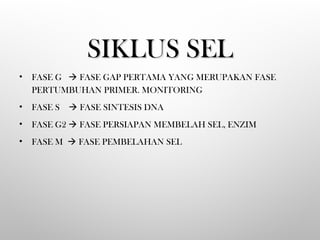 MATERI PEMBELAHAN SEL (MITOSIS DAN MEIOSIS) KELAS XII FASE F | PPT