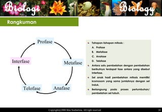 Pembelahan sel: mitosis | PPT