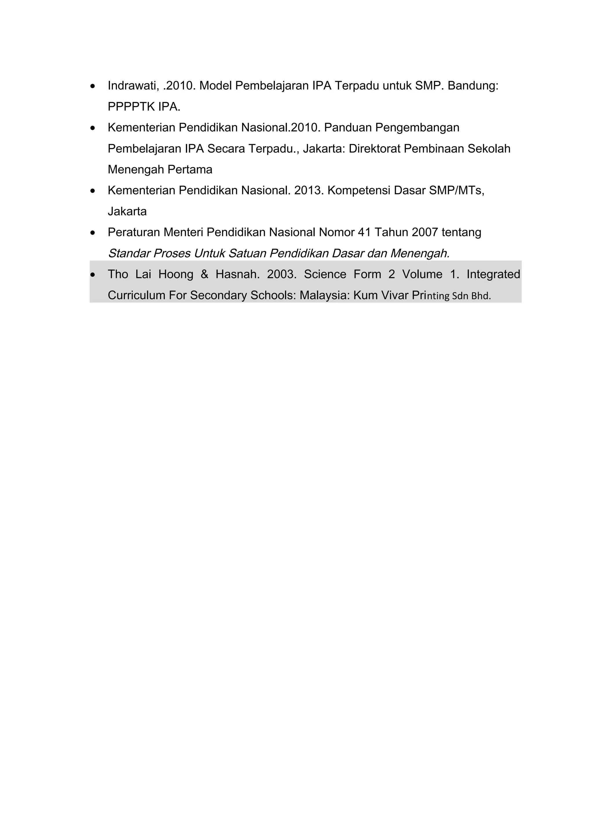 Pembelajaran ipa-terpadu | DOC