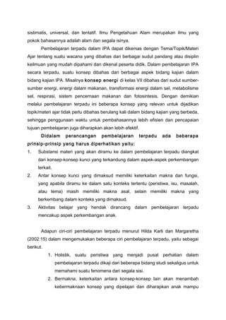 Pembelajaran ipa-terpadu | DOC