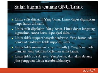 Pembelajaran KSL - Linux (2) | PPT