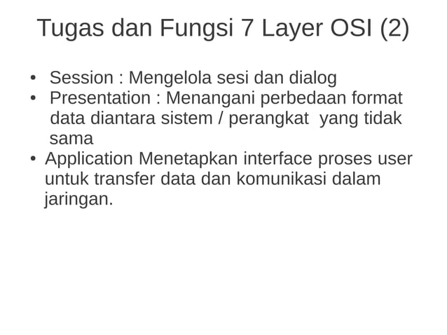 Pembelajaran-2 (Jaringan Komputer) Konsep Dasar OSI LAYER | PPT