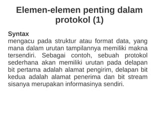 Pembelajaran-3 (Jaringan Komputer) Pengenalan Protocol Jaringan | PPT