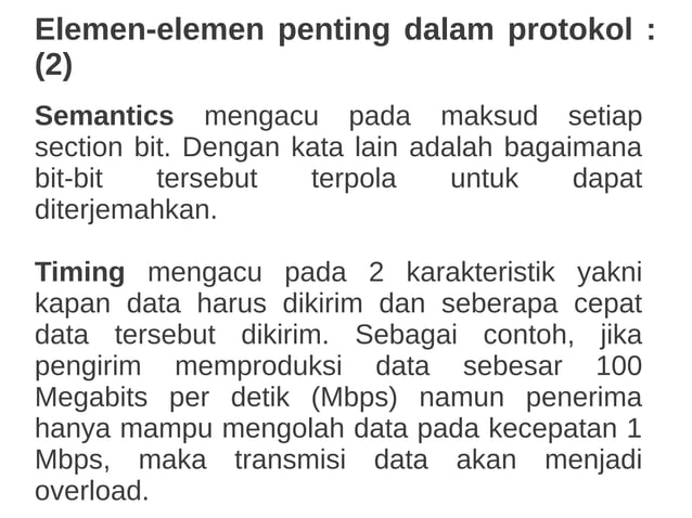 Pembelajaran-3 (Jaringan Komputer) Pengenalan Protocol Jaringan | PPT