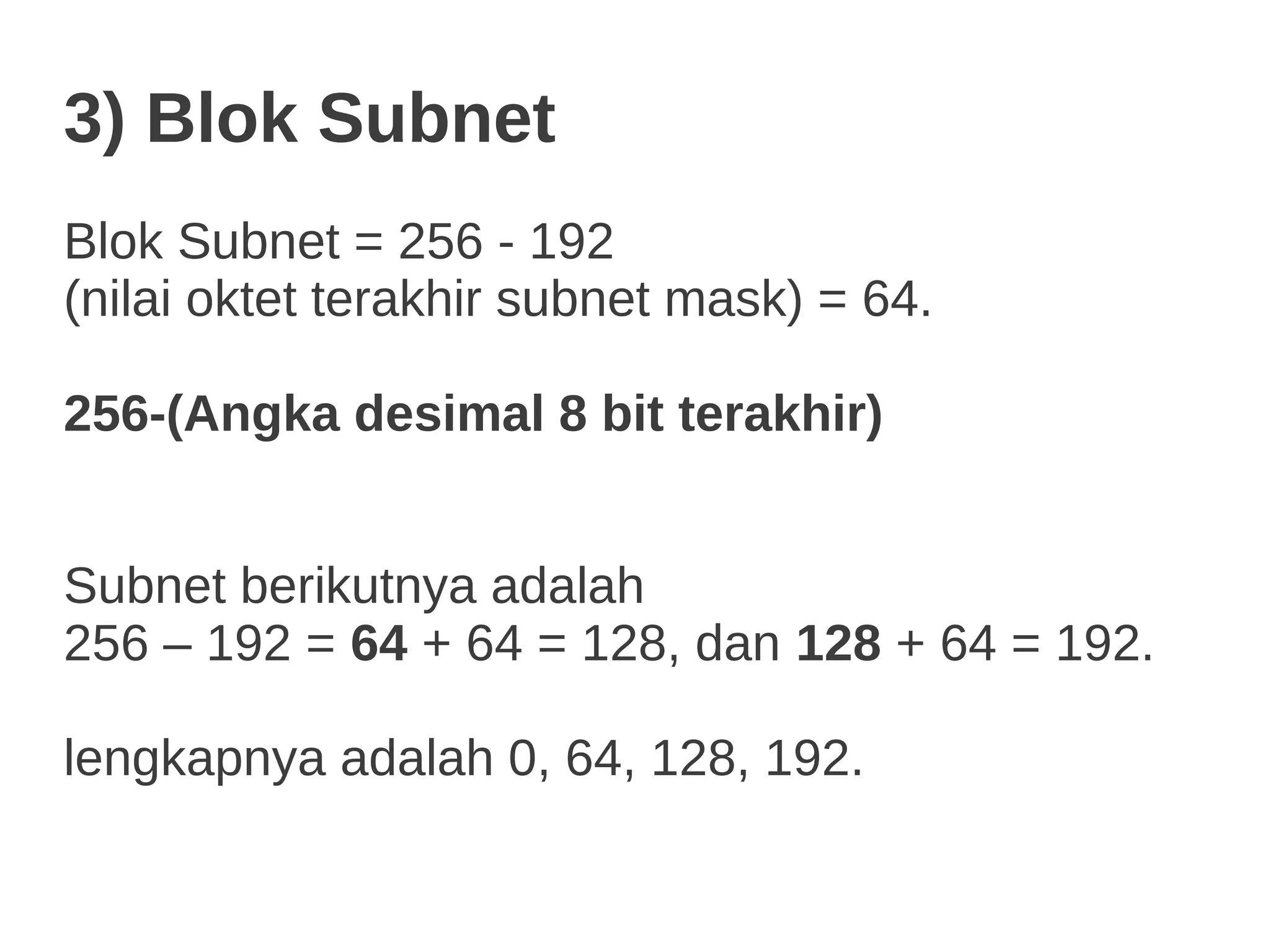 Pembelajaran-5 (Jaringan Komputer) Konsep Subnetting | PDF