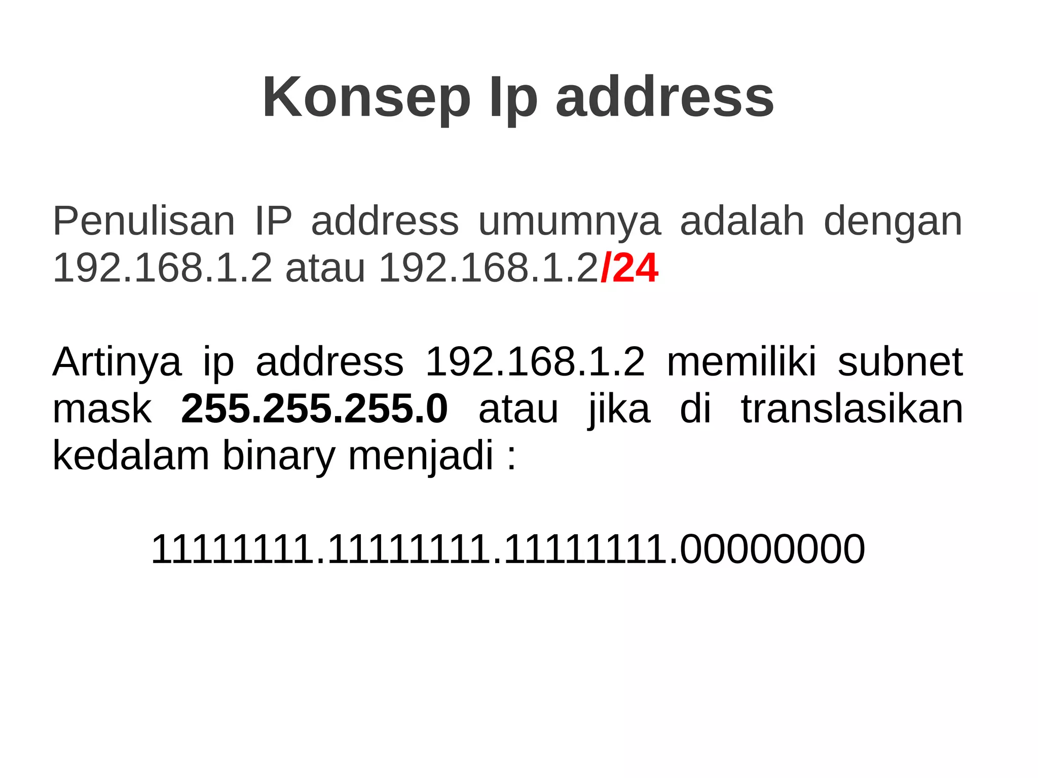 Pembelajaran-5 (Jaringan Komputer) Konsep Subnetting | PDF