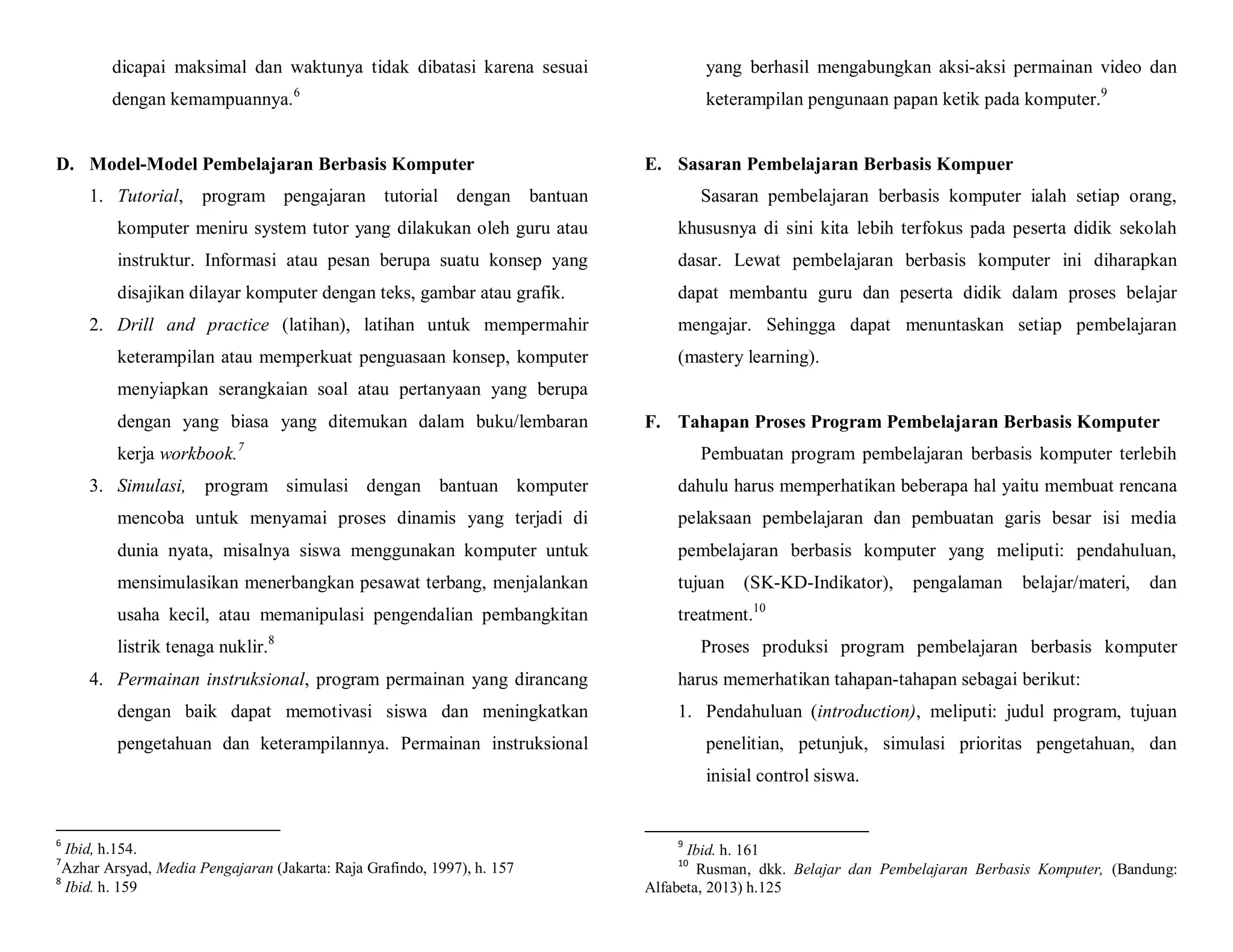 Media embelajaran berbasis komputer | PDF